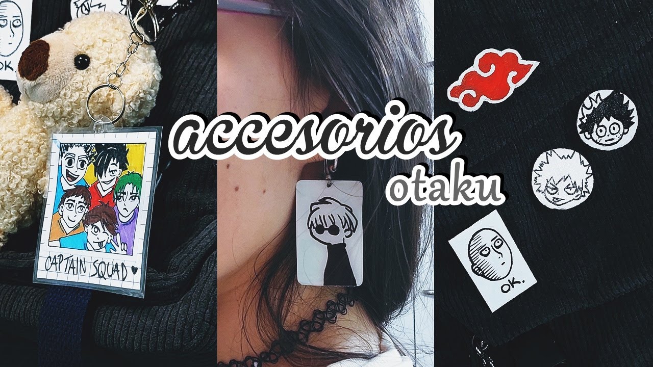 ANIME ACCESSORIES p. 2 | DIY otaku | character earrings, polaroid keychains, cardboard pins
