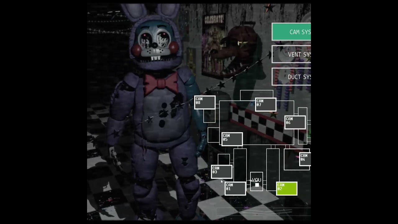 Withered Bonnie stole Toy Bonnie's face and parts in Ultimate Custom Night
