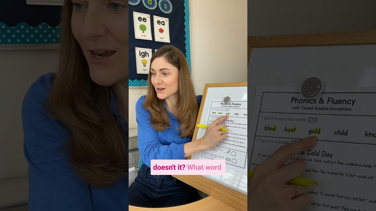 Quick lesson + activity for teaching closed syllable exceptions!