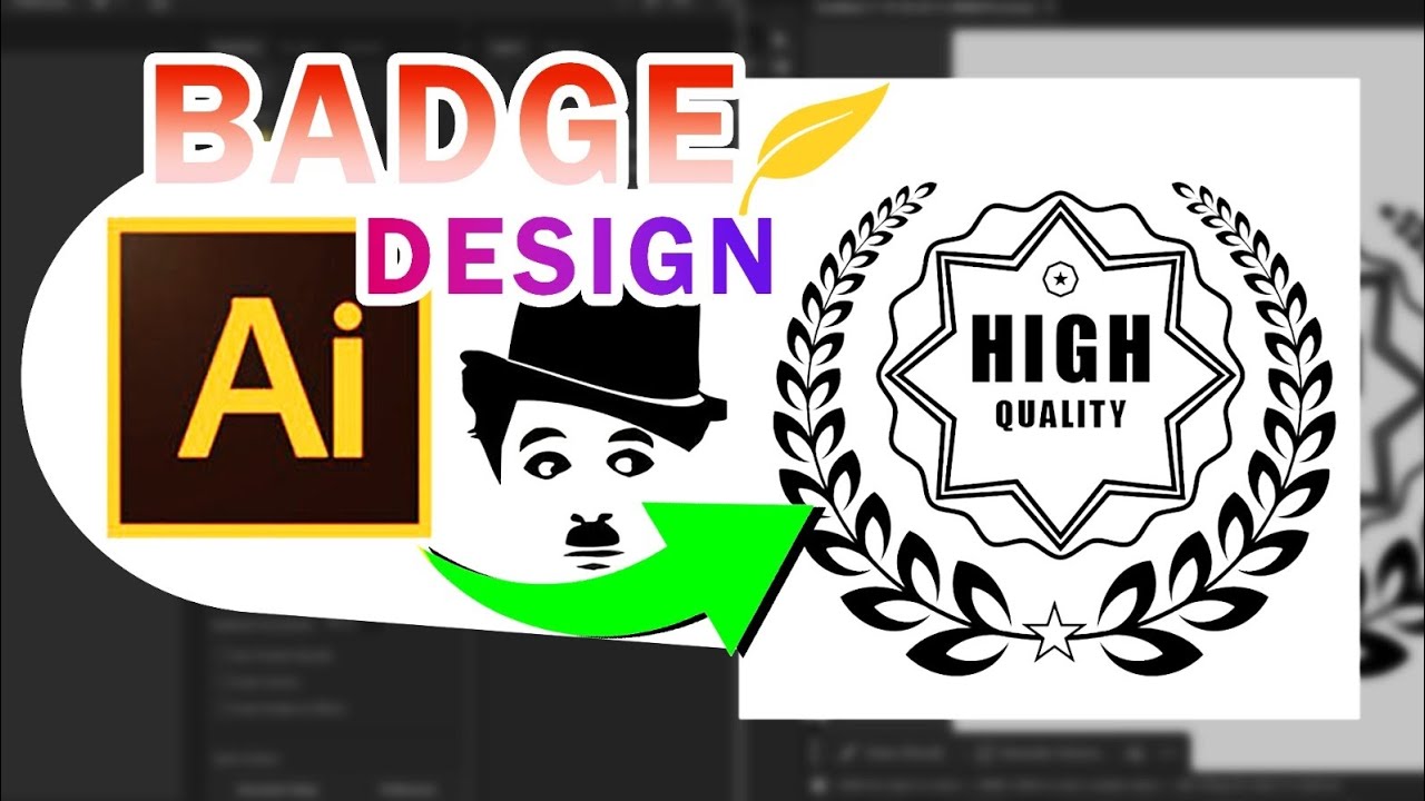 Leaf Badge  Design ✂️✅    #illustrator #leafbadge #design  #graphicdesign 
