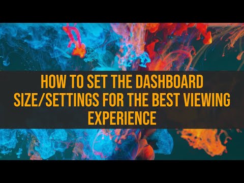 Tableau - How to set the Dashboard Design (Automatic/Ranged/Fixed) for the Best Viewing Experience