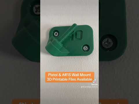 🔫 9MM Pistol Bore Wall Mount - 3D printable・ 3D File for 3D printing・Cults
