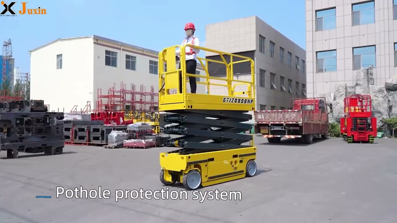 8m Automatic Mobile Lifter Scaffolding Hydraulic Scissor Lift Tables Platform For Aerial Work