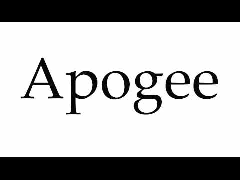 How to Pronounce Apogee
