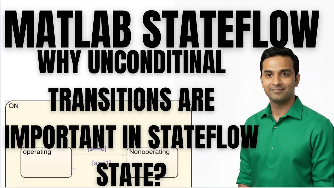 MATLAB TUTORIAL | STATEFLOW TUTORIAL| WHY UNCONDITINAL TRANSITIONS ARE IMPORTANT IN STATEFLOW STATE?