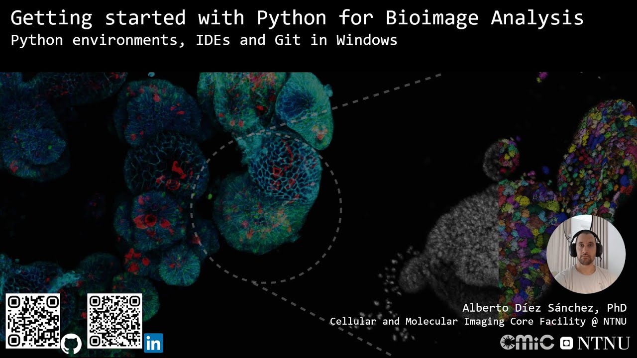 Python for Bioimage Analysis – Basic Tools and Setup on Windows