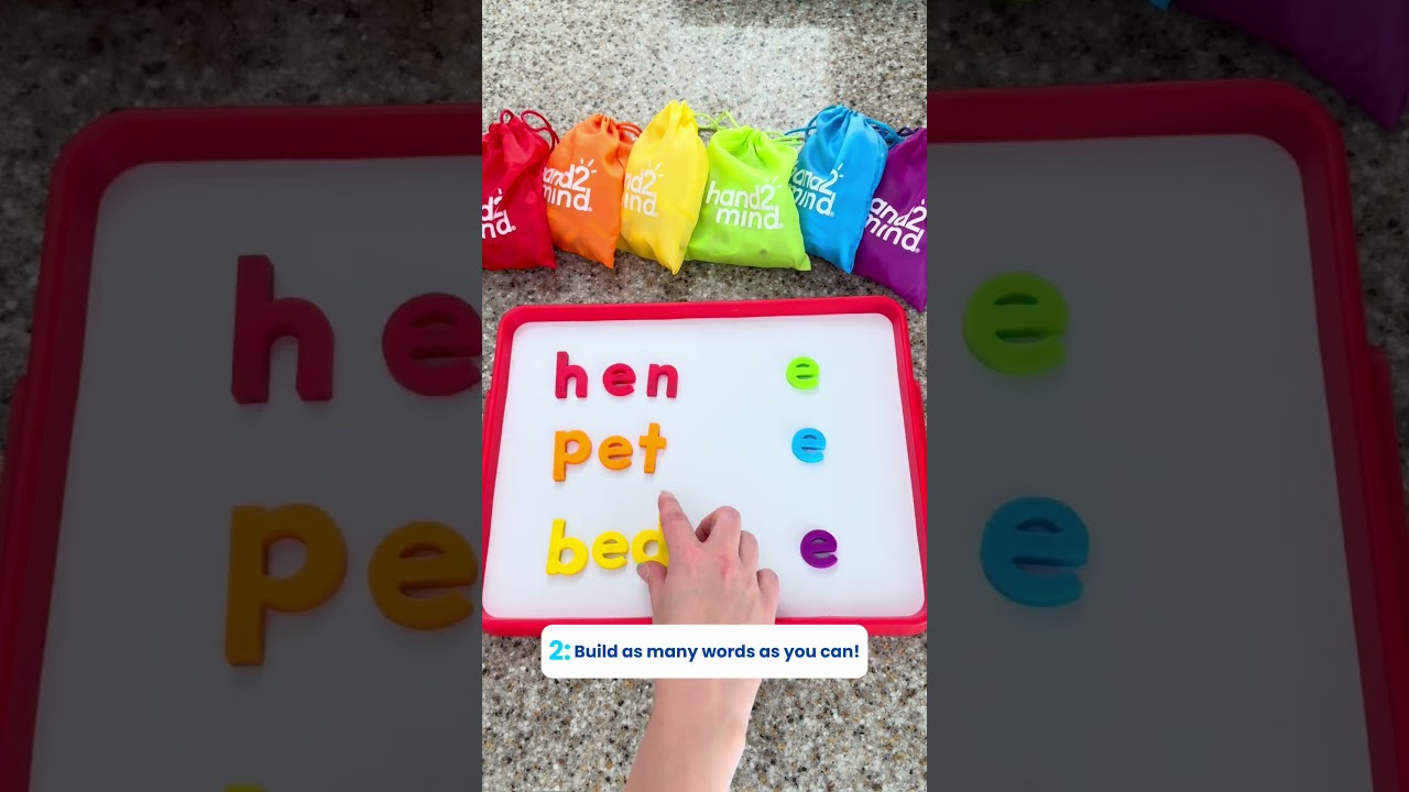 3 FUN ways to use magnetic letters at home!