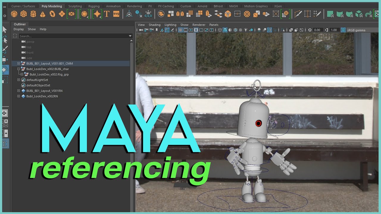 How Create References In Maya