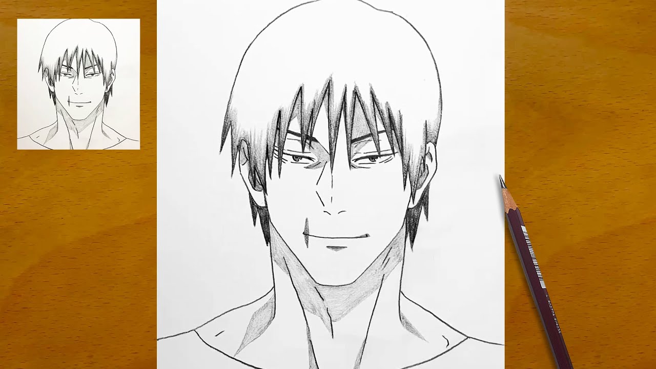 How to Draw Toji Fushiguro from Jujutsu Kaisen | Step-by-Step Sketch