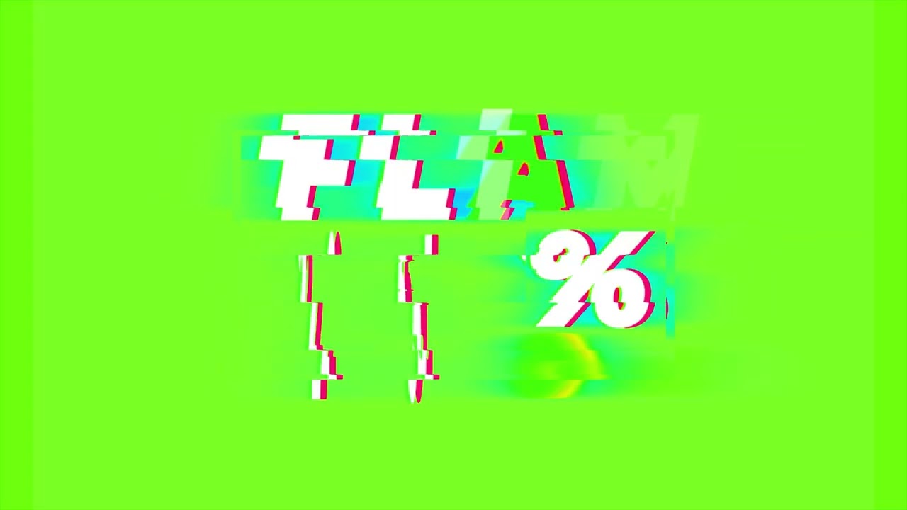Flat 25% Percent Off Text Vintage Glitch Effect Promotion .