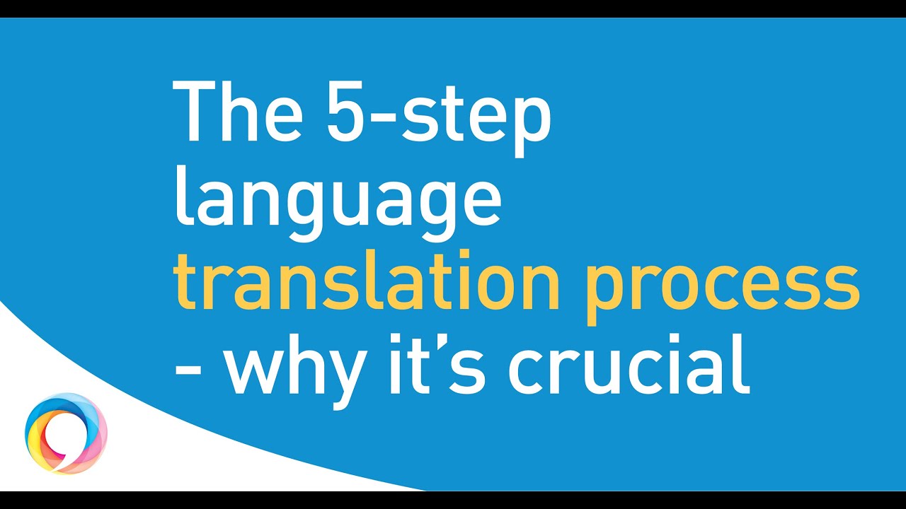 The 5-step translation process - it's best practice for a reason!