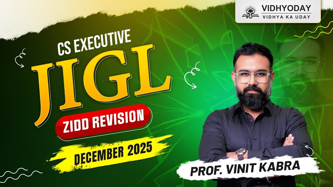 Negotiable Instrument Act | JIGL I DECEMBER 2025 I PROF. VINIT KABRA