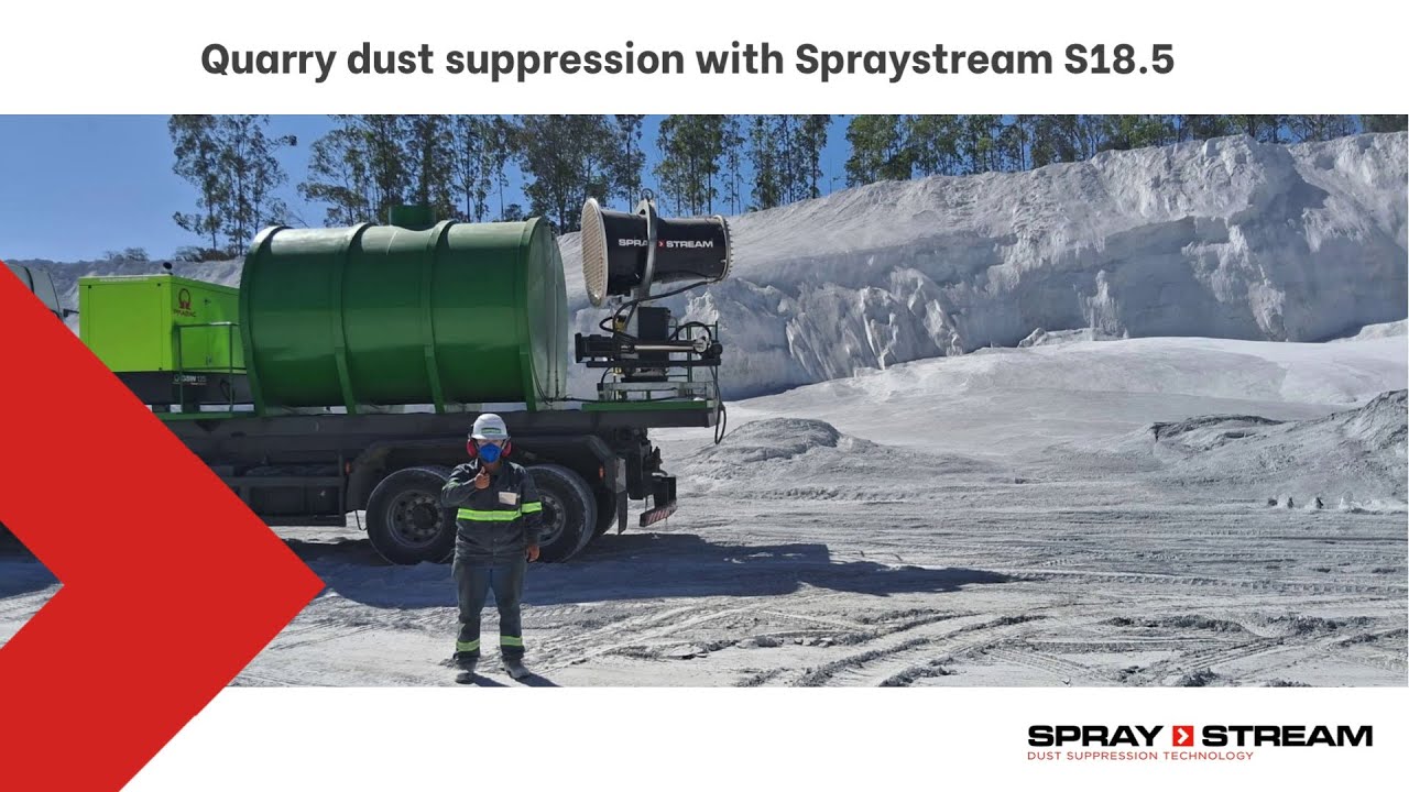 Quarry dust suppression with Spraystream S18.5