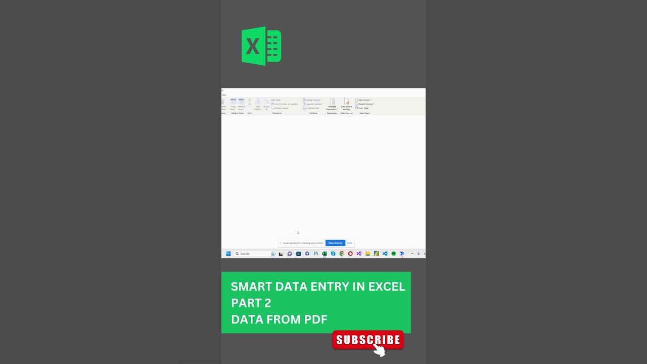 Smart Data Entry In Excel Part 2 Data From PDF