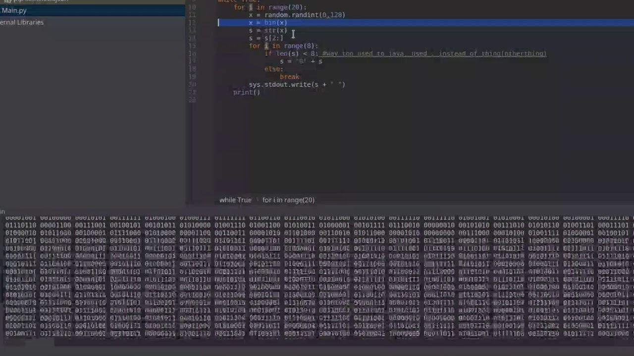 Random Binary Number Generator | Useless Programs 1