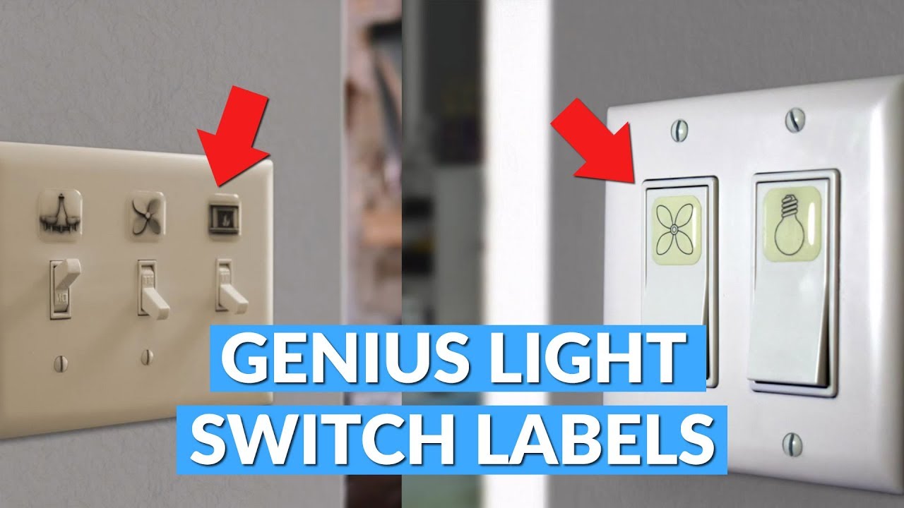 Light Switch Labels Help Identify What Switch Is For What