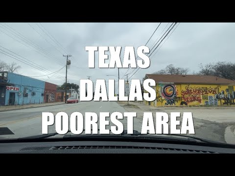 Driving Tour Texas Dallas Poorest Neighborhood 75210 Zip Code Lowest Median Household Income $26727