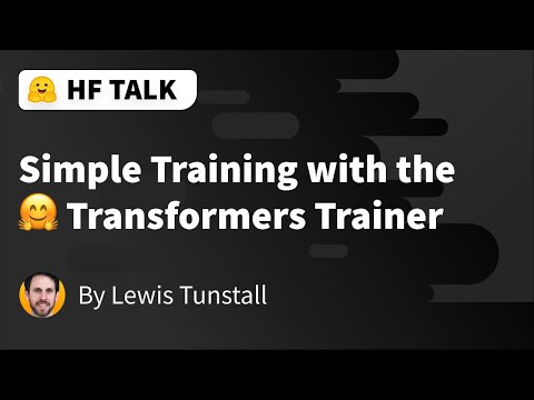 Simple Training with the 🤗 Transformers Trainer
