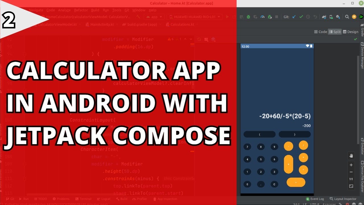 Build a Calculator App in Android Studio | Postfix Expression Evaluation