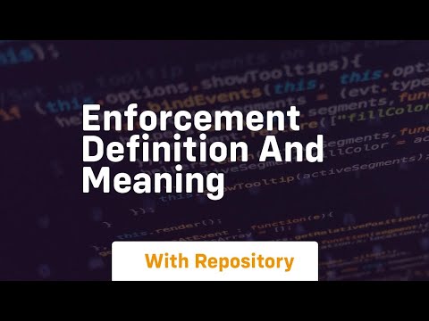 enforcement definition and meaning