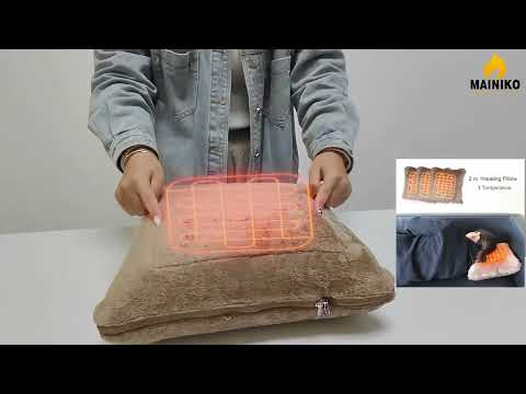 2 in 1 Travel Heated Pillow blanket