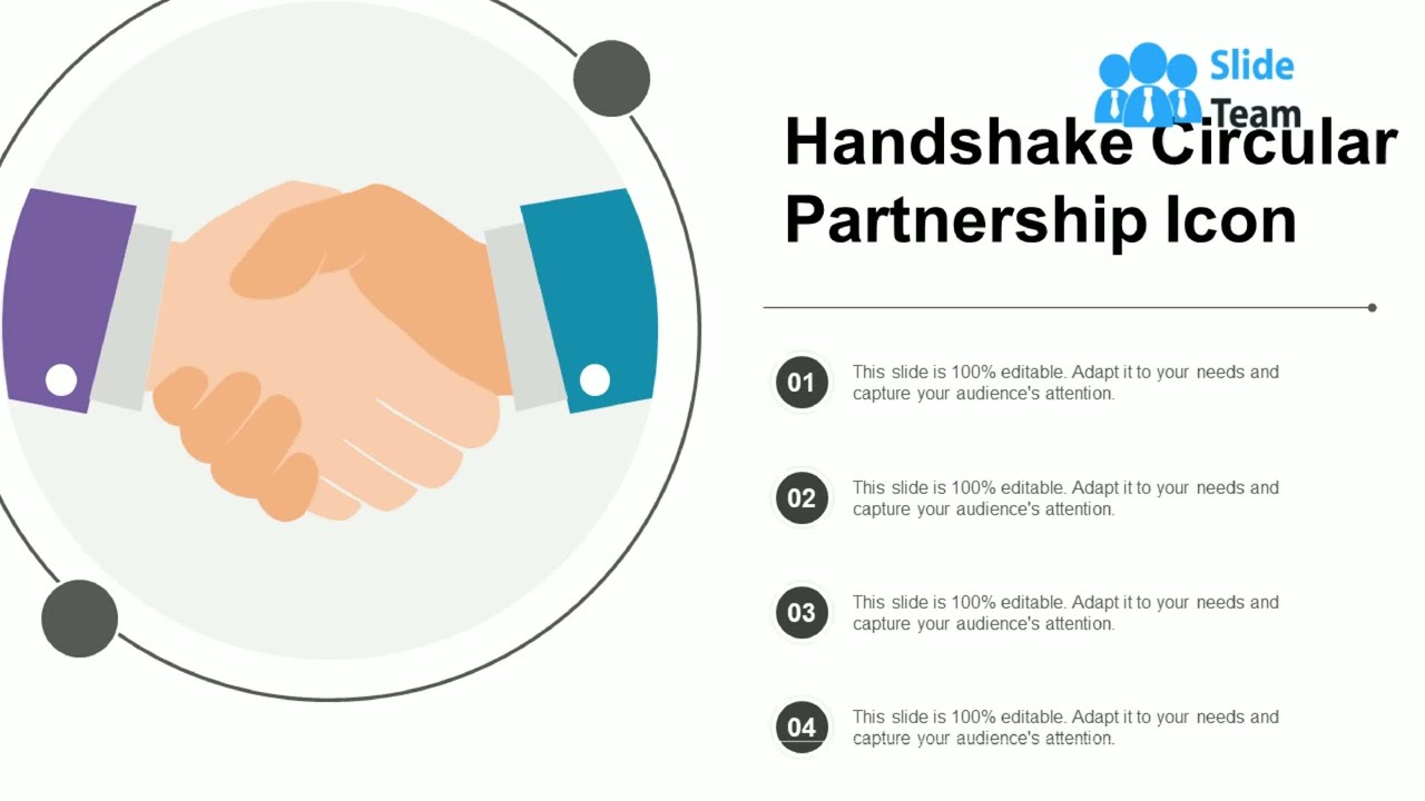 Handshake Circular Partnership Icon
