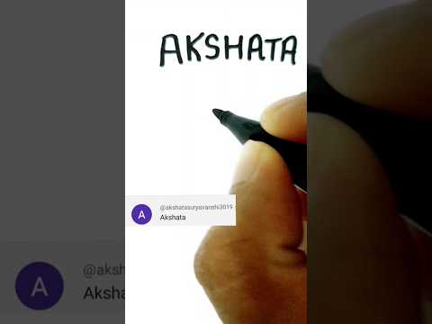 AKSHATA♥️Commnt down ur name for the next logo👍#youtubeshorts #shorts#shortsvideo #viral#logodesign