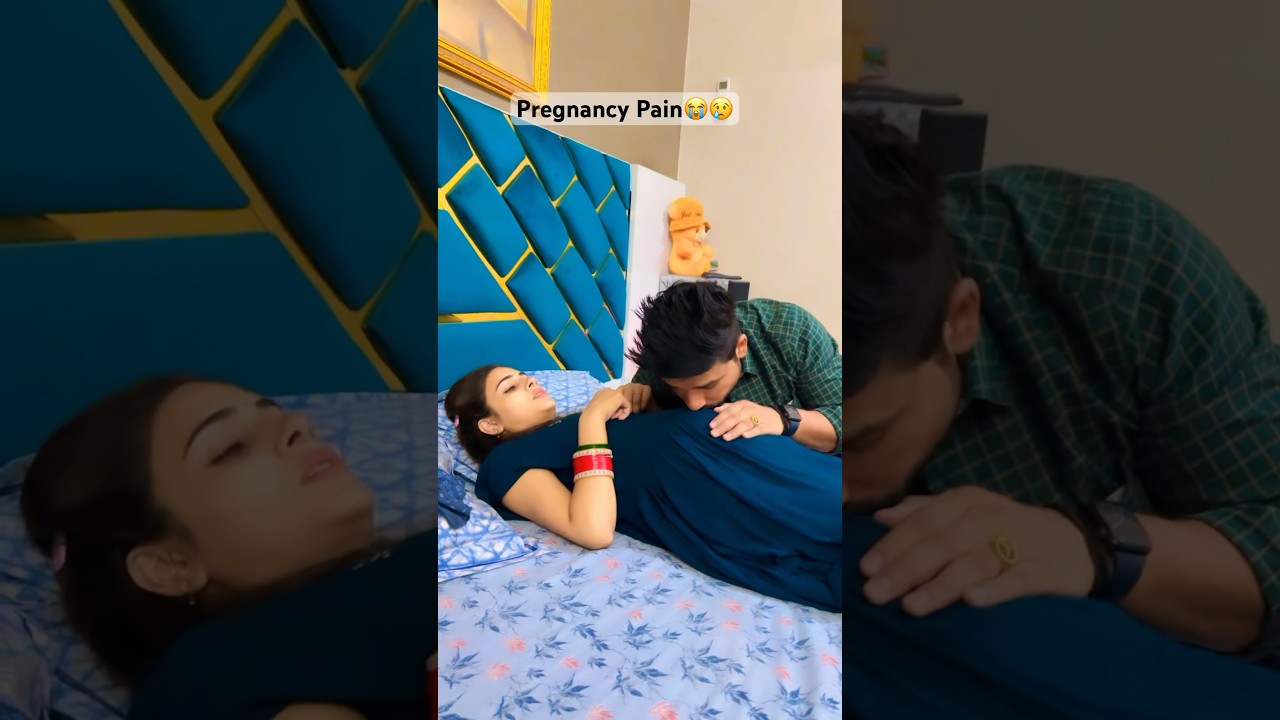 Pregnancy Pain😢😭 #pain #pregnancy #wife #shorts #shortsfeed #couple #sad #mybtstory #viral #love