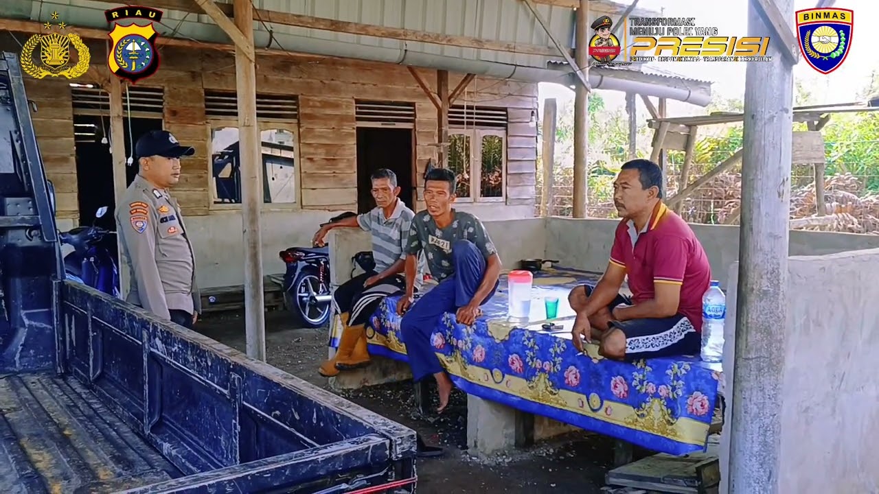 BHABINKAMTIBMAS POLSEK BUKIT BATU ,MELAKSANAKAN GIAT PATROLI DAN SAMBANG