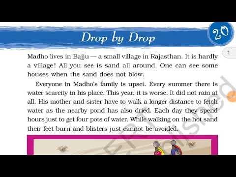Drop by Drop - Summary with solved exercise (Hindi) Video Lecture - Class 3