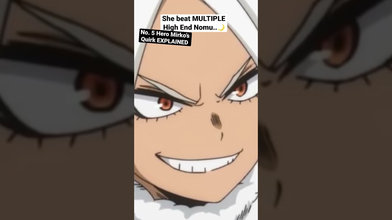 The No. 5 Hero Mirko’s Quirk has a few hidden benefits besides speed and strength 🌙🐰