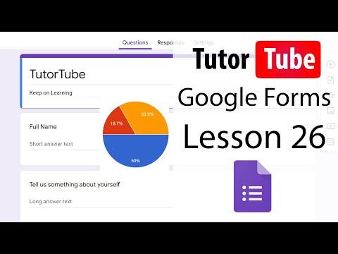 Google Forms Tutorial - Lesson 26 - Download all Responses