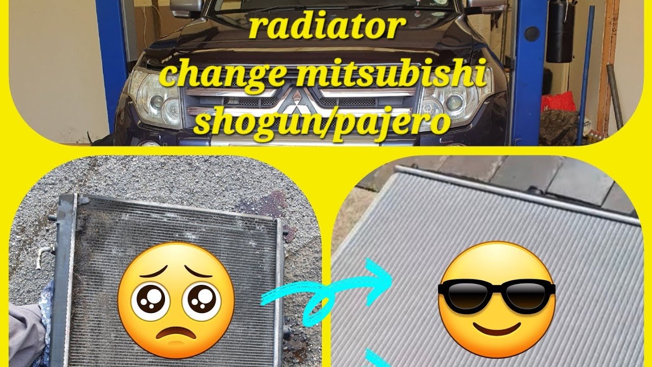 radiator change mitsubishi shogun/pajero 2008-2019