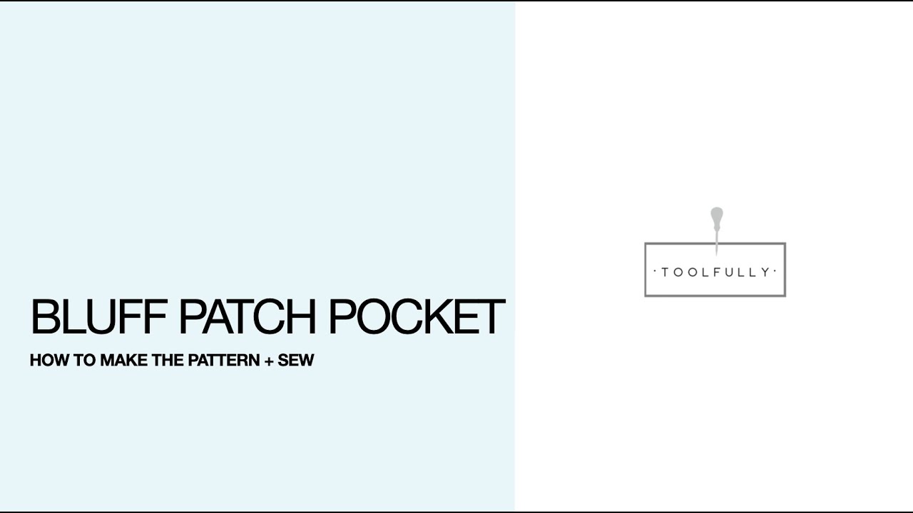 Pattern & sewing a Bluff Patch pocket.
