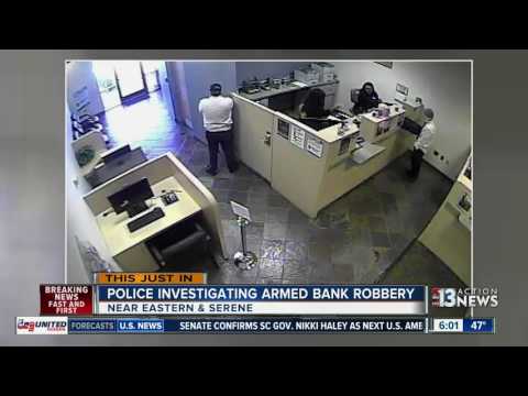 Surveillance released of bank robbery near Eastern, Serene