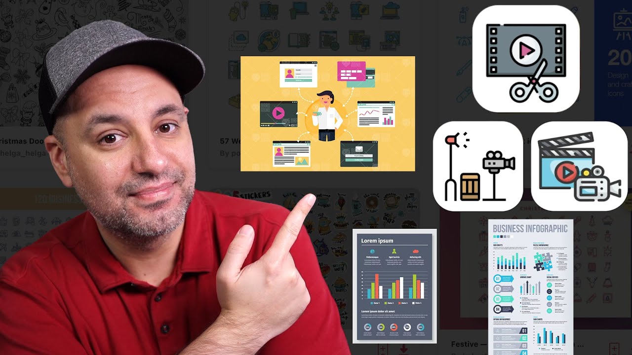 BEST Website for Professional Graphic Icons and Infographics