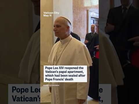 Pope Leo XIV reopened the Vatican's papal apartment