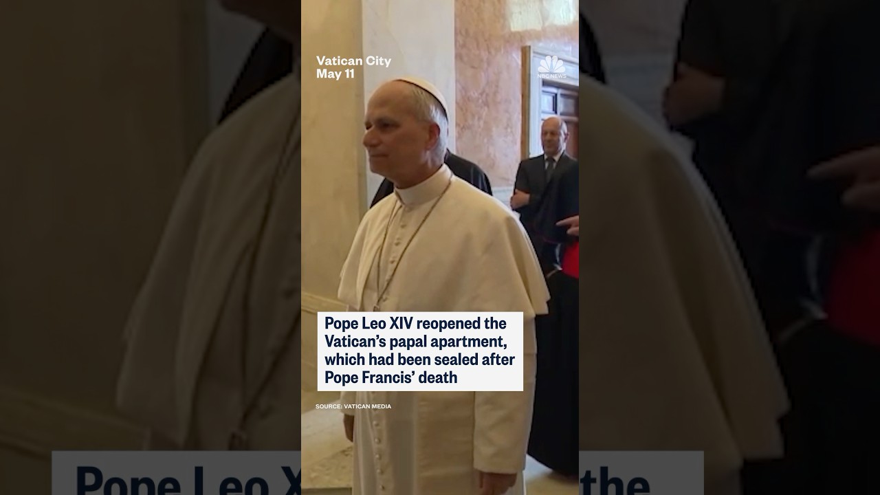 Pope Leo XIV reopened the Vatican's papal apartment