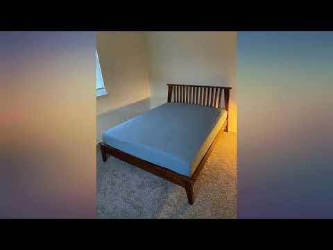 Acacia Kaylin 14 Inch Wood Platform Bed Frame with Headboard, Queen Chocolate review