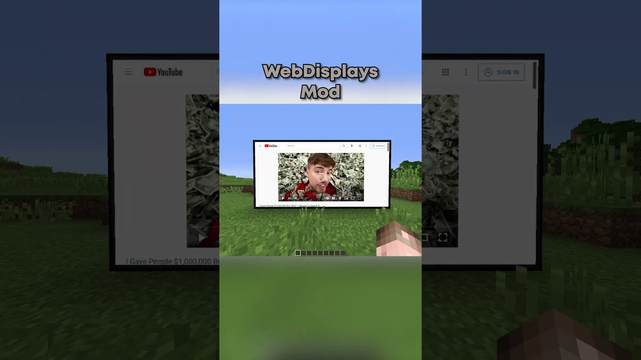 Minecraft: TWO UNIQUE MODS Pt. 1... (WebDisplays Mod)