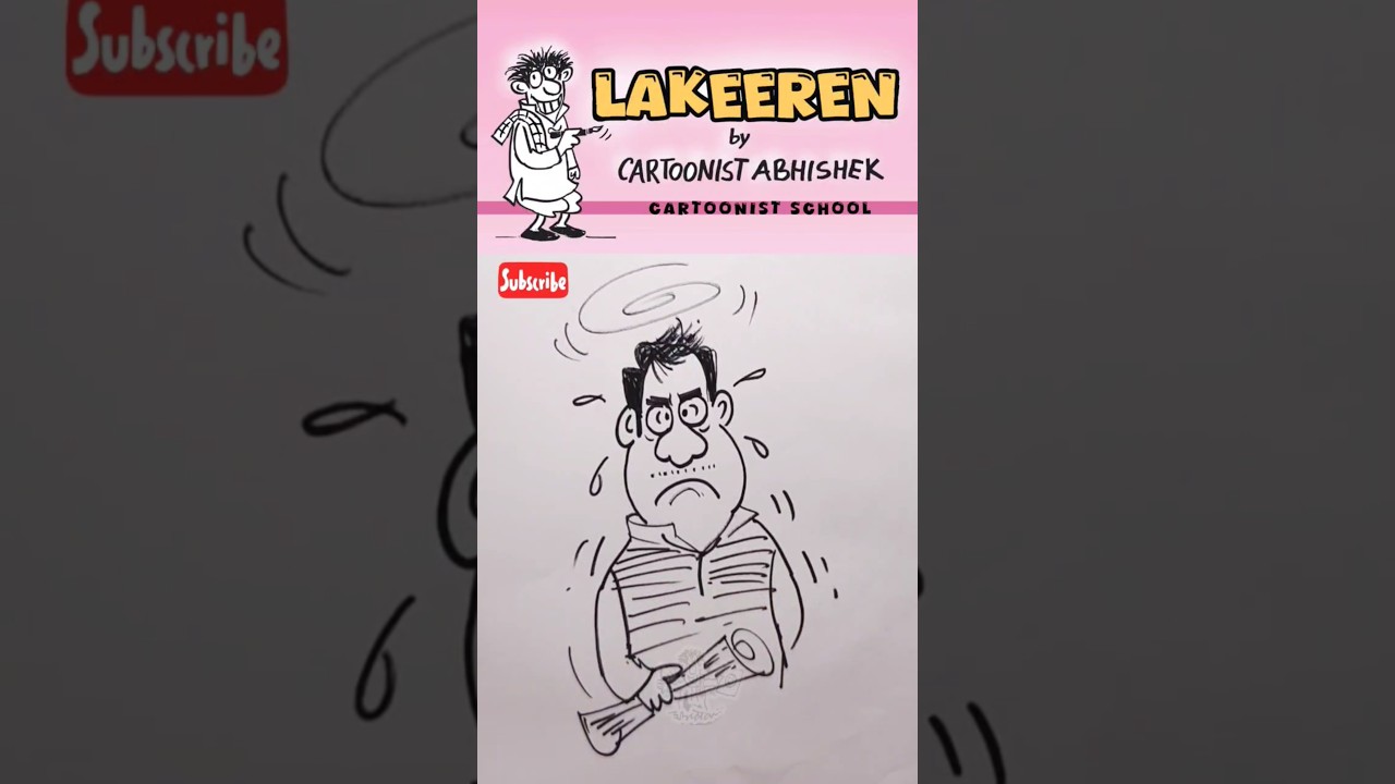 Facial Expression 101 #shorts | Draw Funny Stunned Cartoon Face in 30 Seconds | @lakeeren_studio​