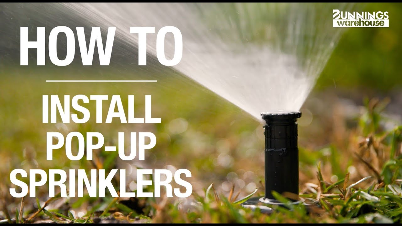 How To Install Pop-Up Sprinklers - Bunnings Warehouse