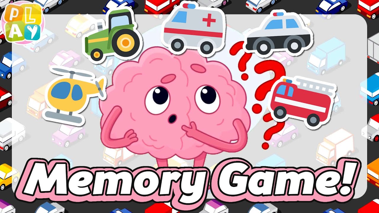 Memory Game - Vehicles! English Vocabulary Game for Kids!