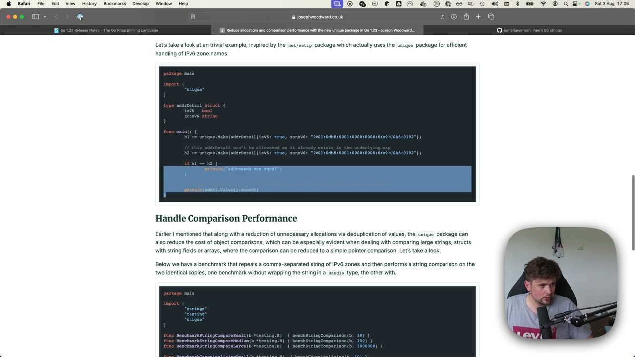 Go 1.23: Exploring the New Unique Package for Optimized Memory Usage