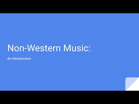 Non-Western Music: An Introduction
