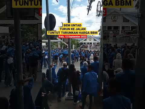 DEMO BEM UNTAD DI PALU: TURUNKAN HARGA BBM