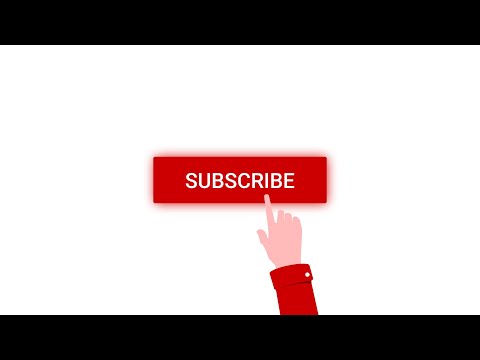 Subscribe Button White Background with Sounds | Free with attribution | Transparent Background