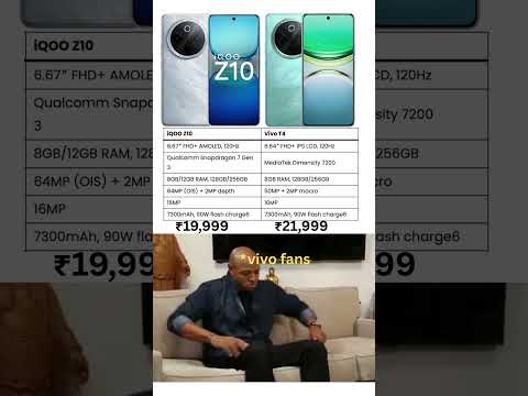 iQOO Z10 vs Vivo T4 ???? comparison #vivot4 #iqooz10 #vivot4vsiqooz10