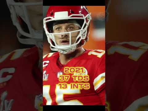 Patrick Mahomes Career Stats#nfl#shorts