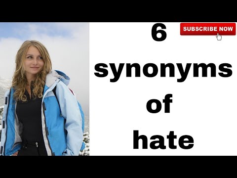7 synonyms of hate